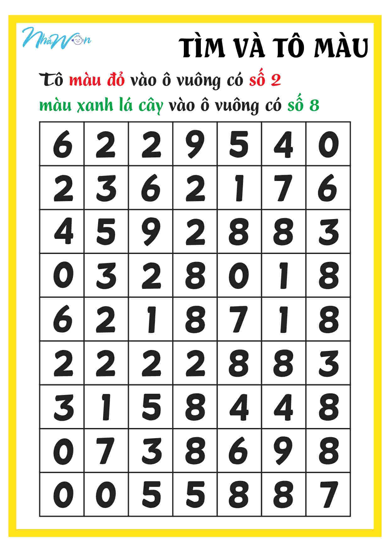 Tìm Số & Tô Màu