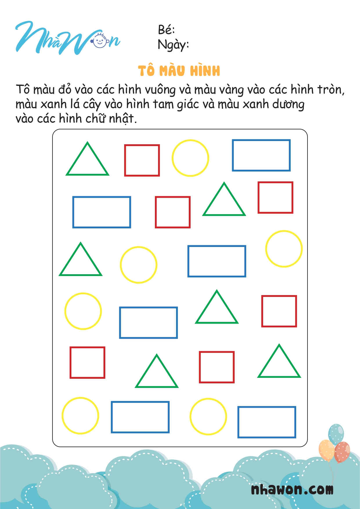 Trò Chơi Tìm Đường - Hình Khối